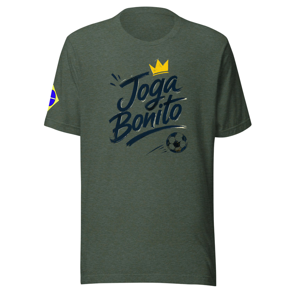Camiseta unissex Joga Bonito Rumo ao Hexa – Summer Rainbows