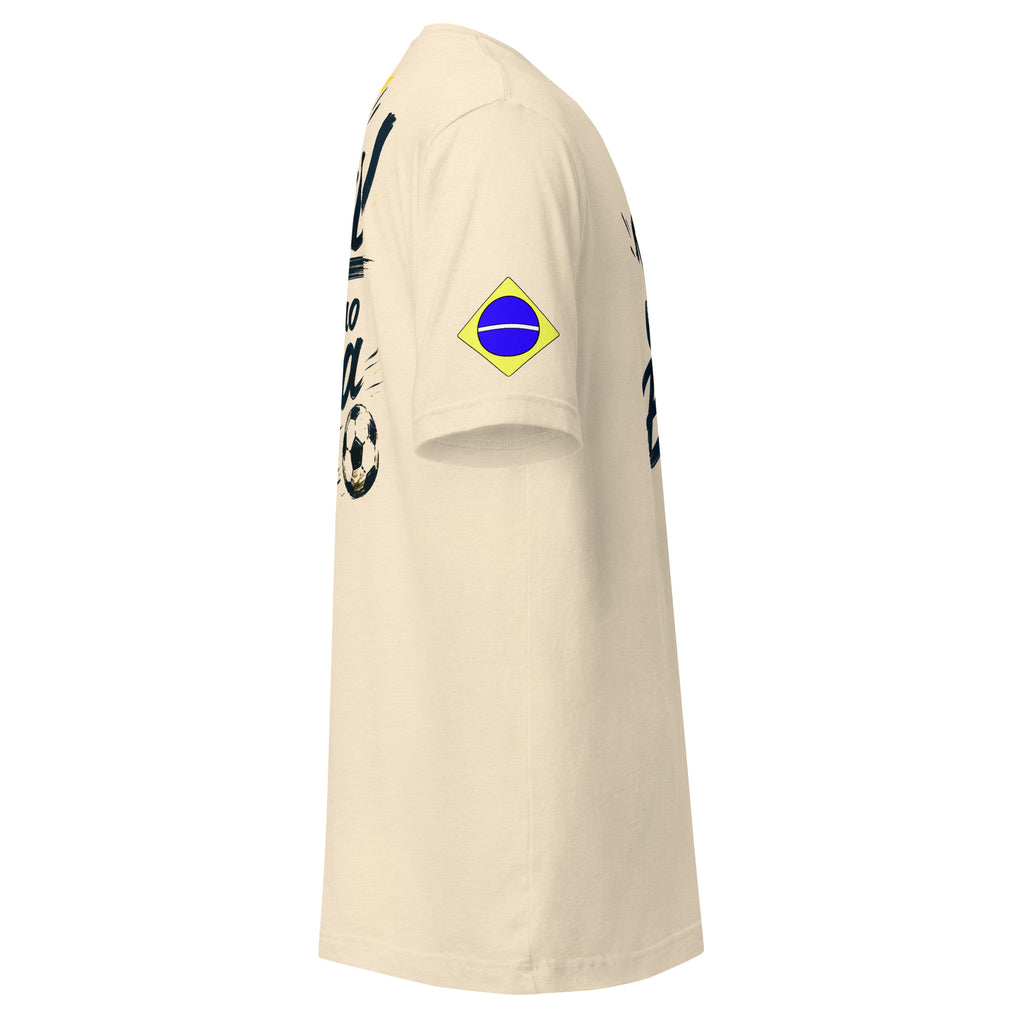 Camiseta unissex Joga Bonito Rumo ao Hexa – Summer Rainbows